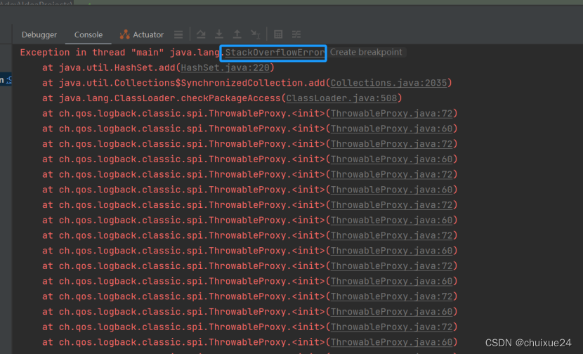 logback-classic包中ThrowableProxy递归缺陷StackOverflowError解析-CSDN博客