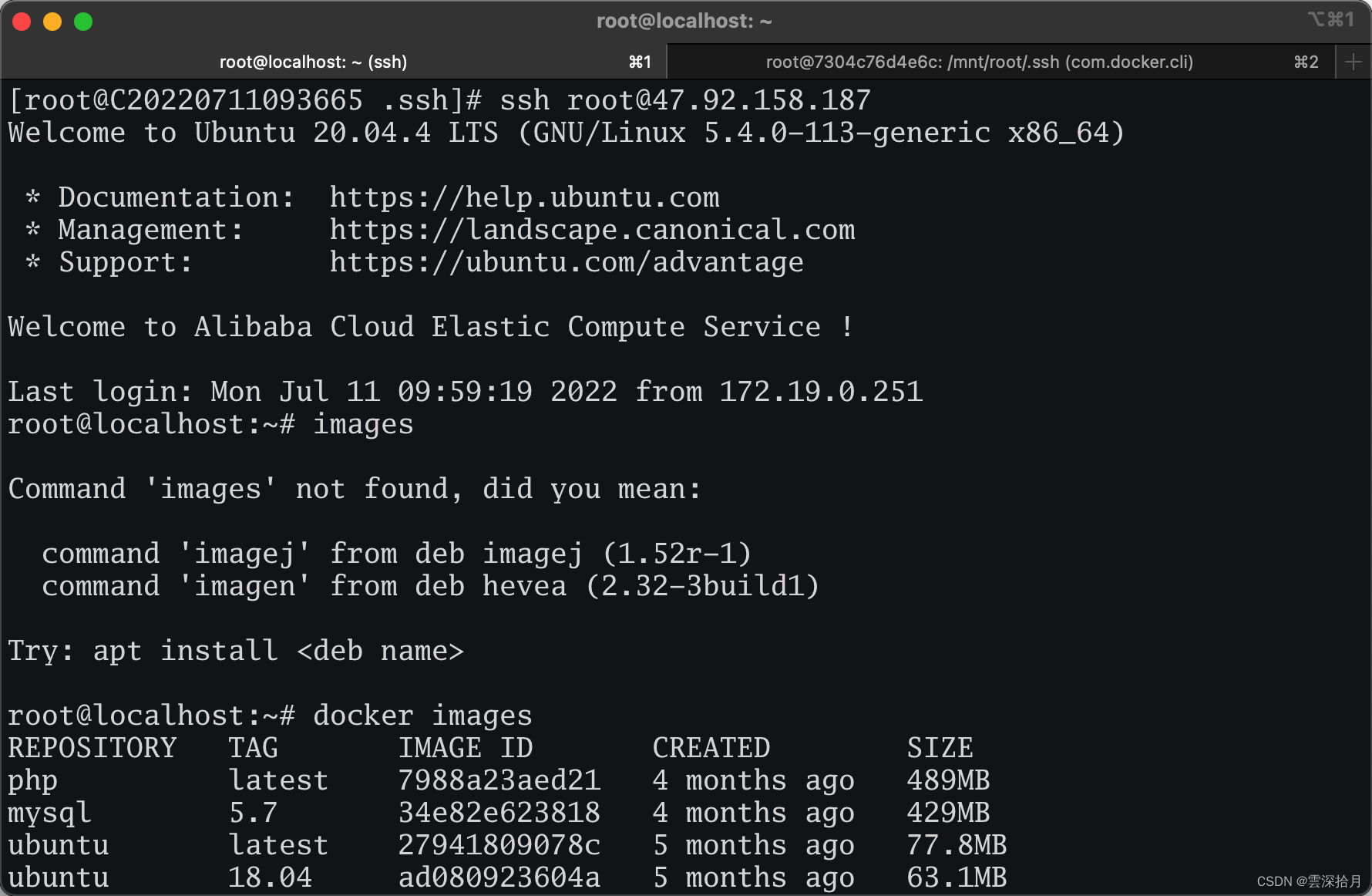 漏洞复现 Poc Yaml Docker Unauthorized Rce Ssh认证连接poc Yaml Docker Api Unauthorized Rce Csdn博客