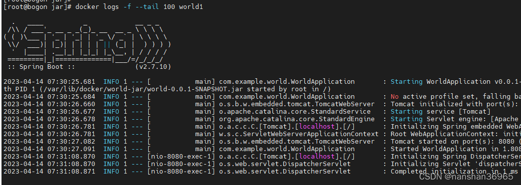 将springboot打包生成的jar生成Docker容器并运行_把jar打包成容器-CSDN博客