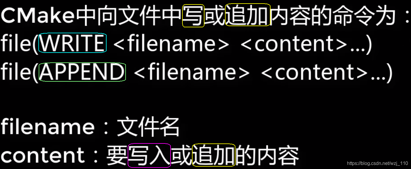 cmake(三十四)Cmake文件操作file之写操作_cmakelists.txt file append-CSDN博客