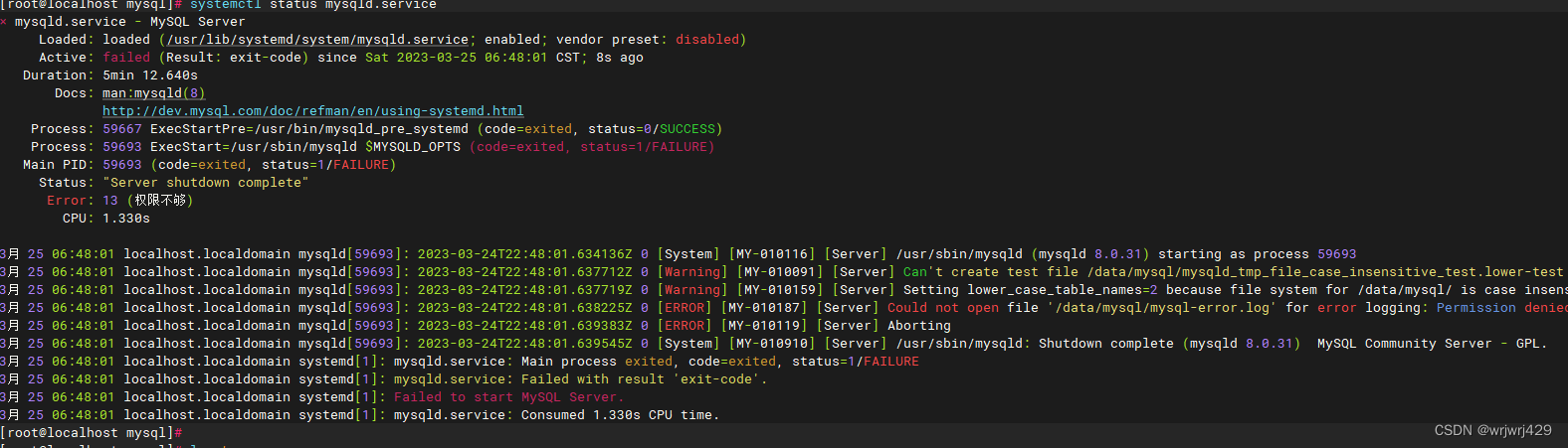 linux下mysql8.0安装问题记录_update user set host='%' where user='username'未找到命 ...