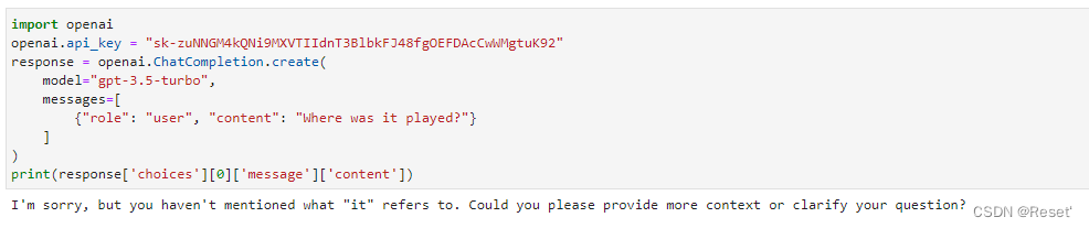 使用API调用ChatGPT_apifox 调用chatgpt4-CSDN博客
