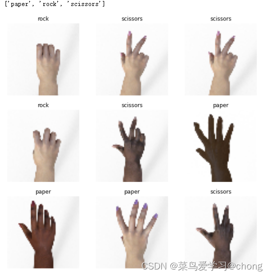 tf.keras.utils.image_dataset_directory()预处理数据，进行模型训练以石头、剪刀、布（rock ...