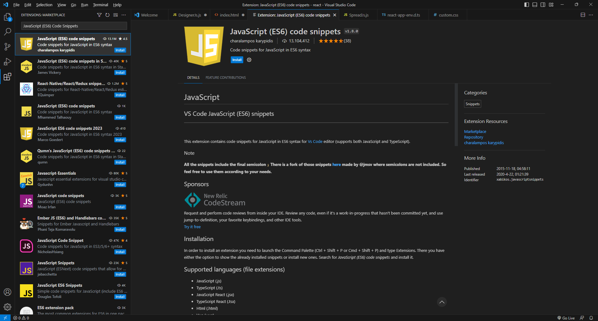 提高 Web 开发效率的10个VS Code扩展插件，你知道吗？_vscode es6插件-CSDN博客