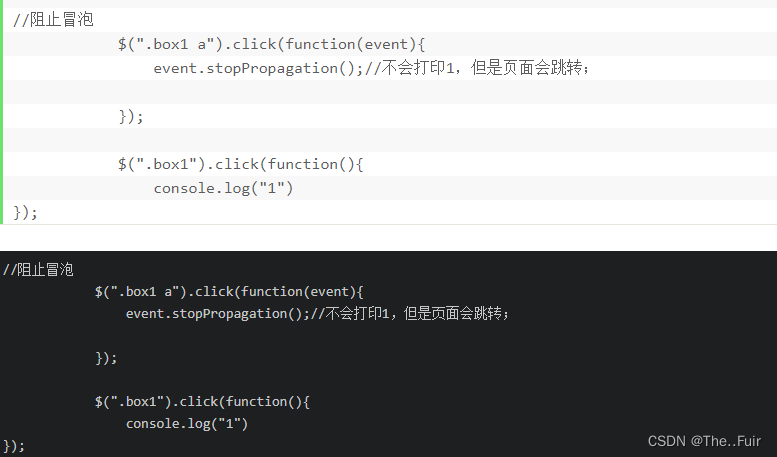 event.stopPropagation()和event.preventDefault()之间的联系-CSDN博客