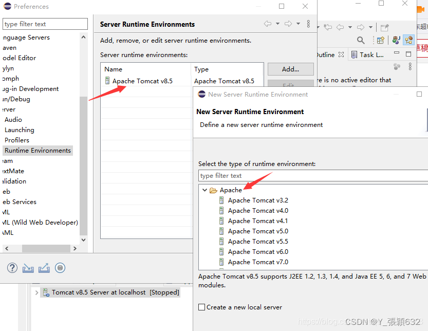 eclipse中无法导入Apache Tomcat v8.0的解决方法-CSDN博客