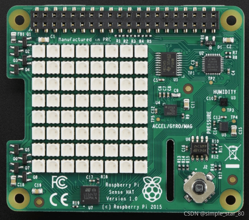 Raspberry Pi 之 SenseHAT 开发笔记_sense hat-CSDN博客