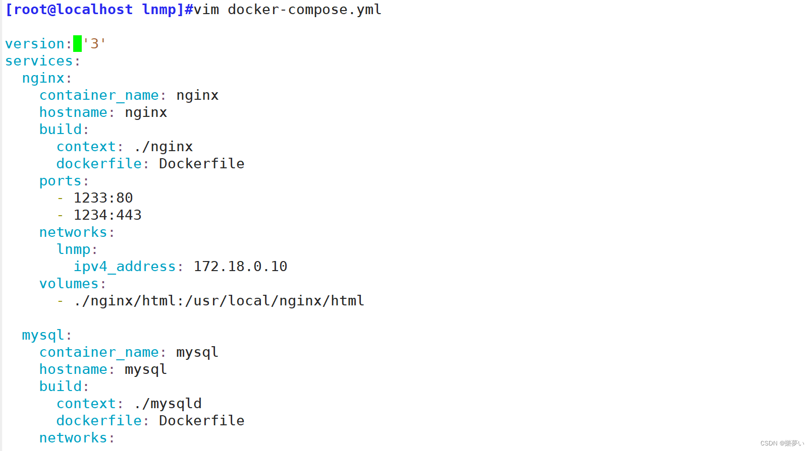 Docker-compose 编排lnmp(dockerfile) 完成Wordpress_docker compose lnmp-CSDN博客
