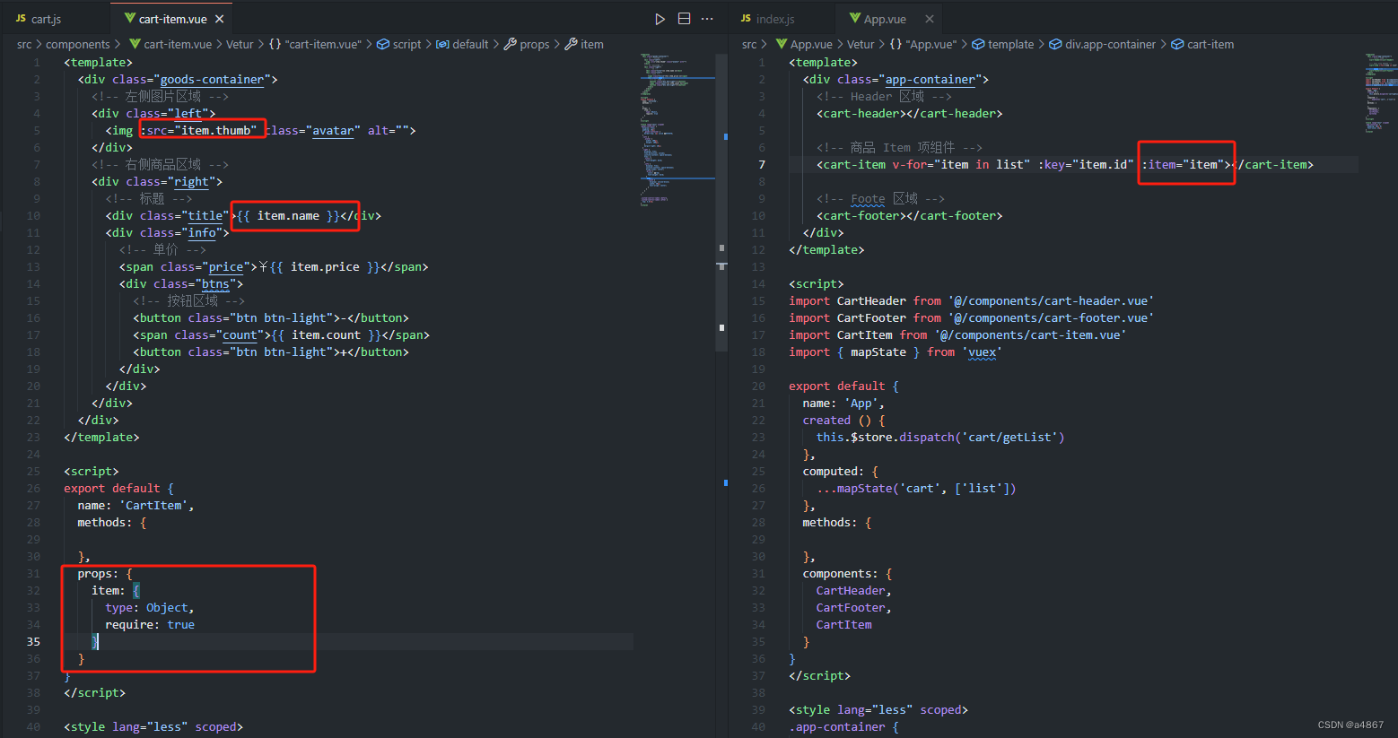 Vue小案例-购物车案例(知识点:json-server,vuex,axios,组件通信和数组方法find，reduce)_vue json-server-CSDN博客