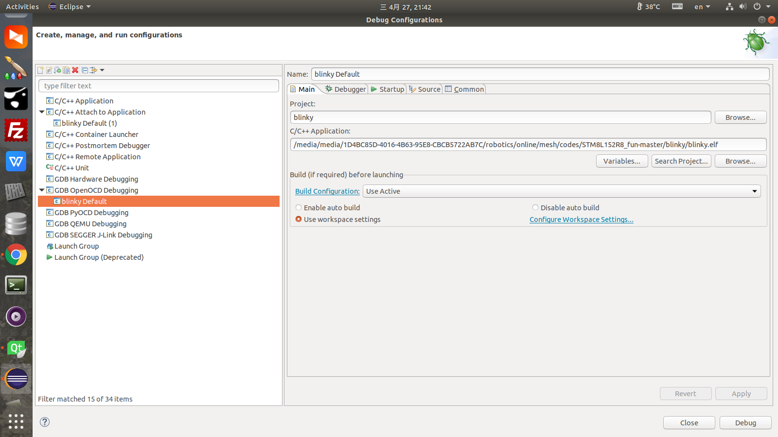 ubuntu18.04 eclipse +sdcc开发stm8l152 并且单步调试_sdcc调试-CSDN博客