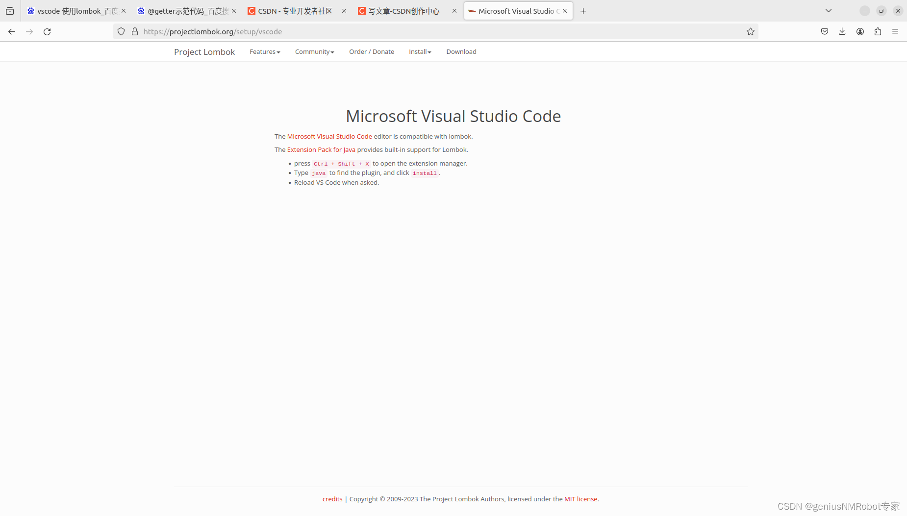 VSCode配置lombok开发环境_vscode lombok-CSDN博客