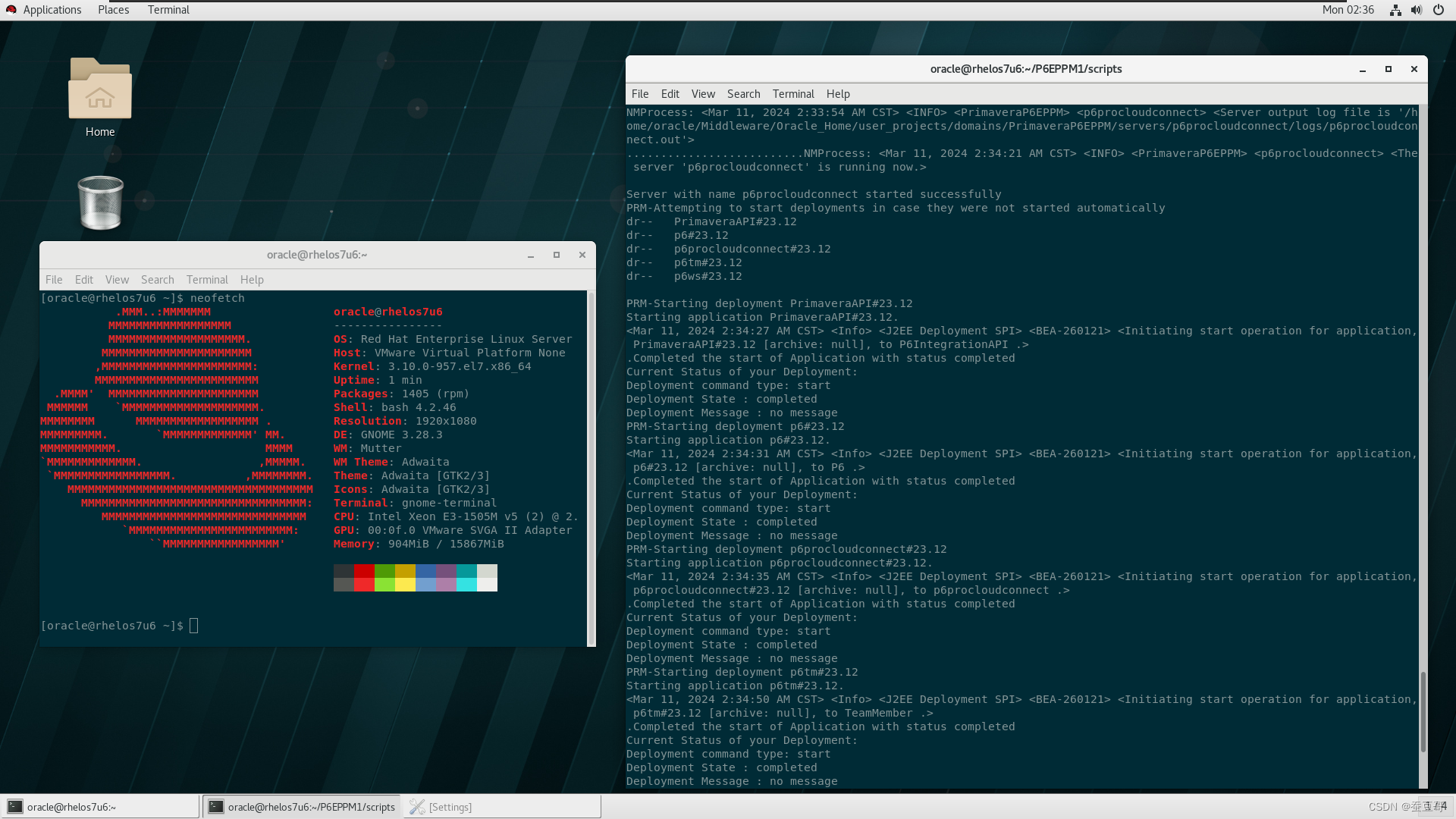 Redhat Linux(RHEL) - Primavera P6 EPPM 安装及分享_primavera p6 professional 22-CSDN博客