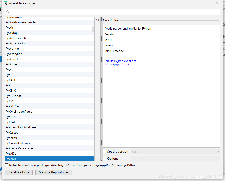 pycharm安装opencv出现错误：Could not find a version that satisfies the requirement cv2_error: could not ...