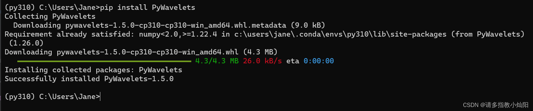pywt包安装 PyWavelets安装_pywt安装不了-CSDN博客