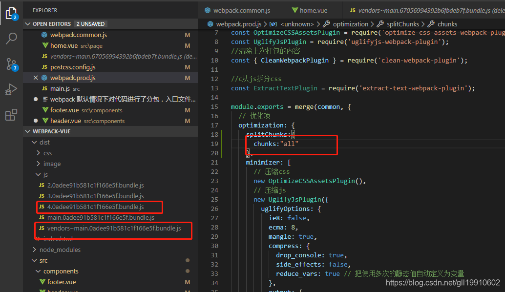 webpack 打包拆分原则和理解（SplitChunksPlugin）_webpack打包时的拆分文件的原理-CSDN博客