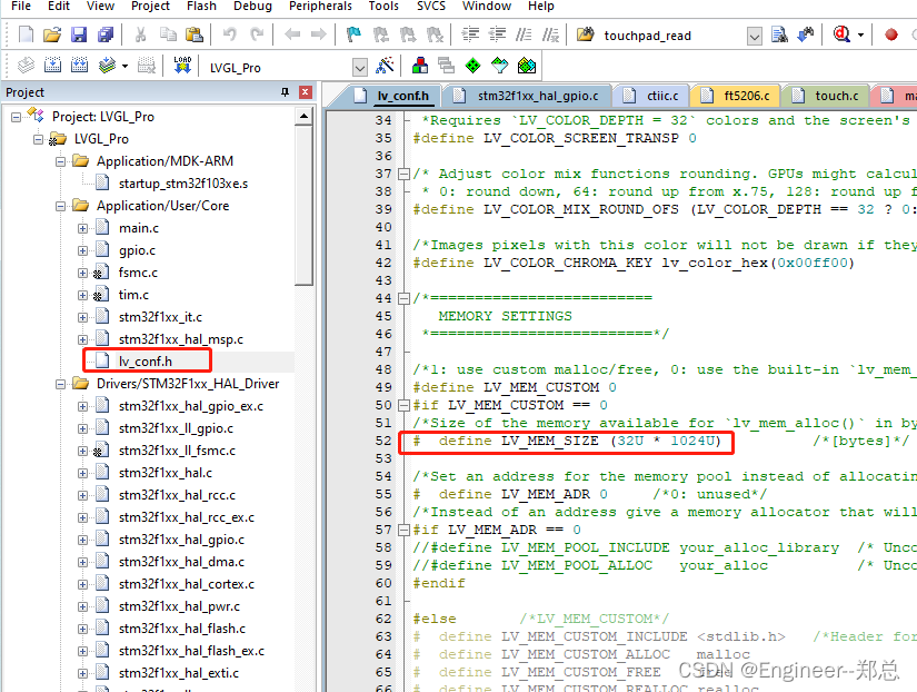 LVGL学习笔记（二）：从0到1移植LVGL8.1到STM32平台上（完结篇）_lvgl stm32-CSDN博客