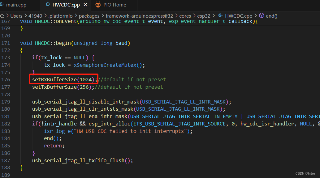 串口数据太多，接收不完。arduino修改串口缓冲区大小的办法arduino Setrxbuffersize Csdn博客 