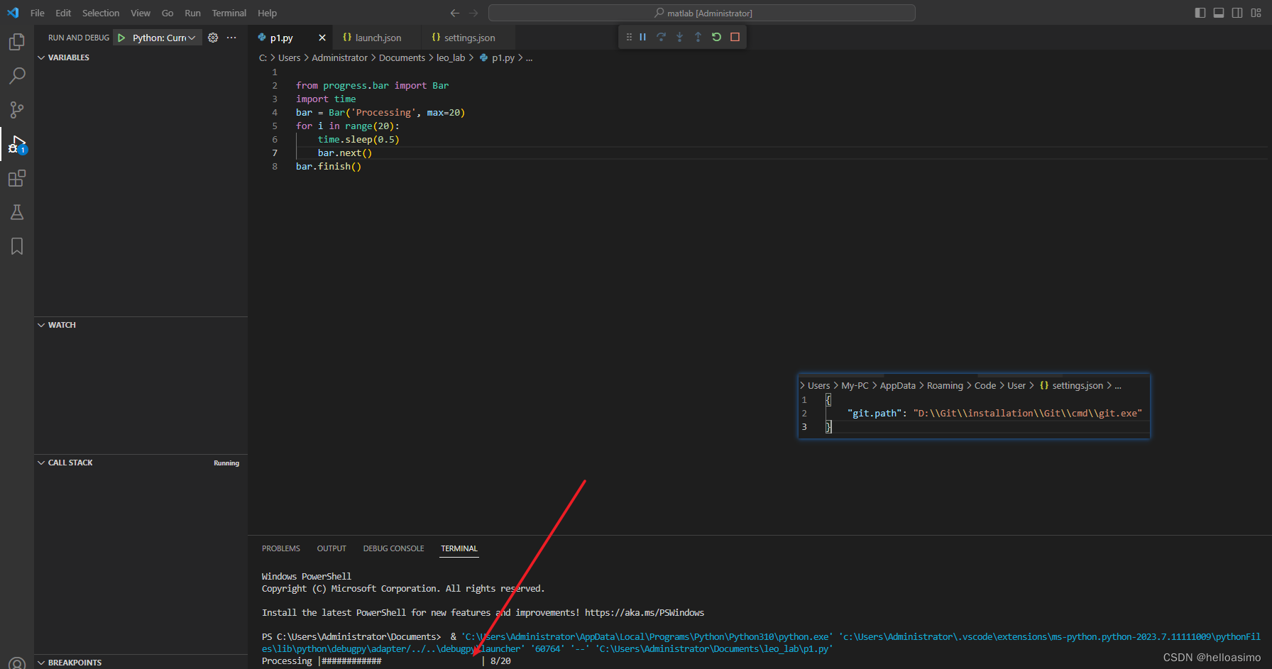 Python实现进度条 Step By Stepvscode写python进度条 Csdn博客