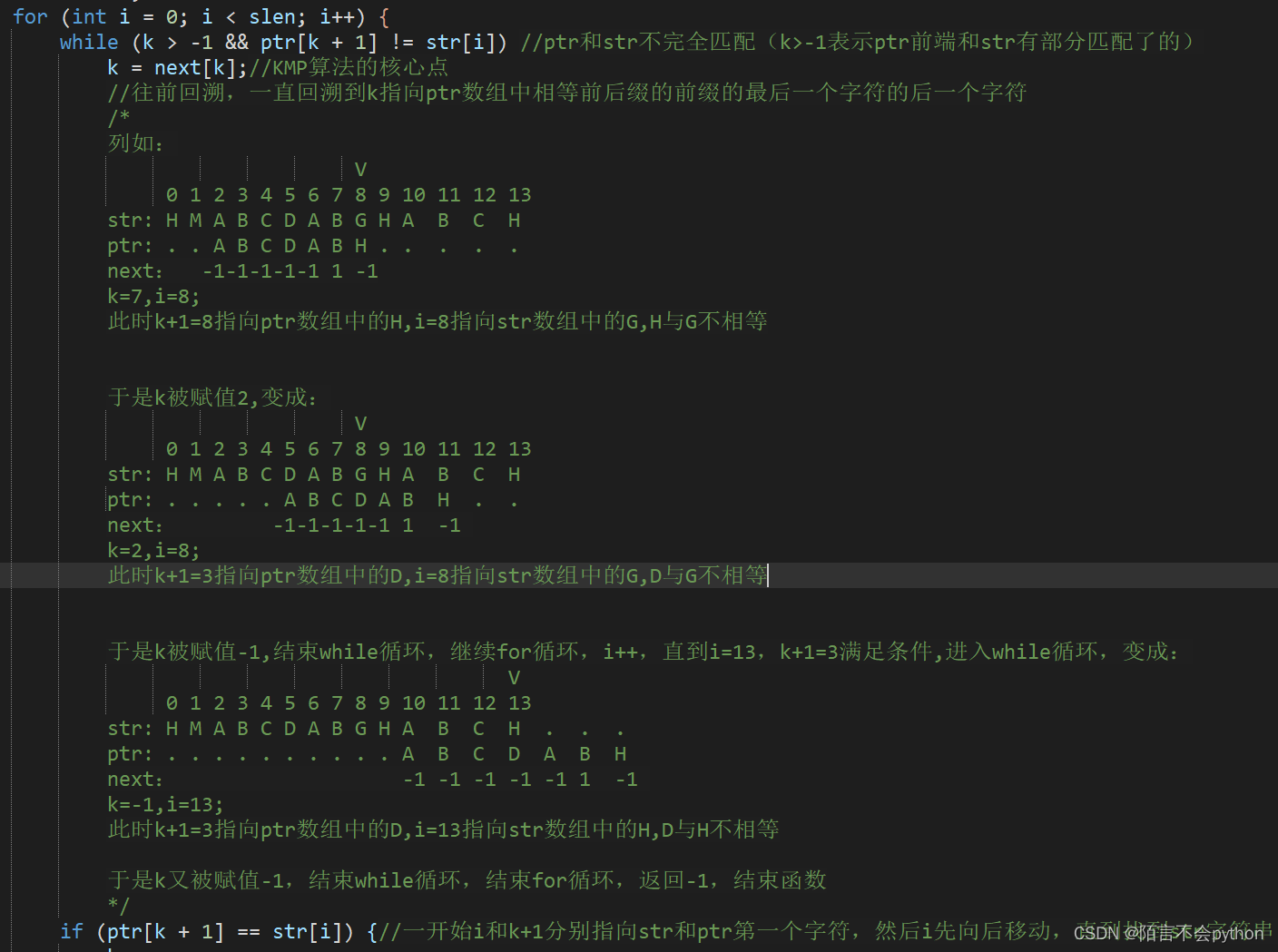 KMP算法详解与应用-CSDN博客