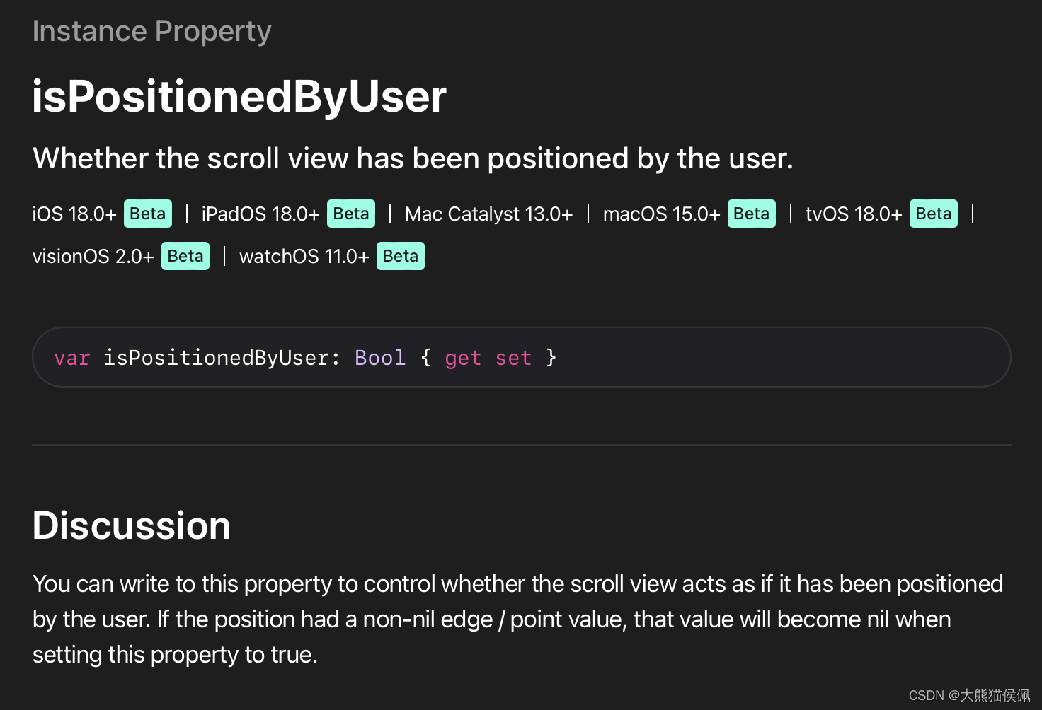 SwiftUI 6.0（iOS 18）ScrollView 全新的滚动位置（ScrollPosition）揭秘_swiftui scrollposition-CSDN博客