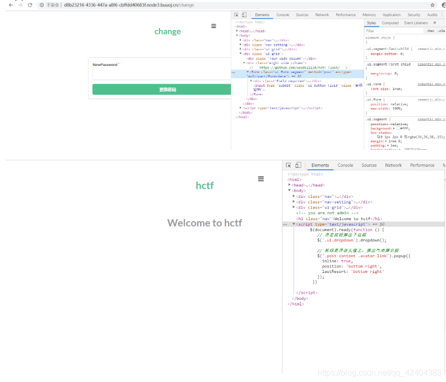 CTF-BUUCTF-Web-[HCTF 2018]admin_ctf的web的admin-CSDN博客