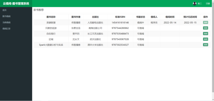 Javaee Springmvc 云借阅图书管理系统（包含源码、数据库sql文件、报告） Csdn博客