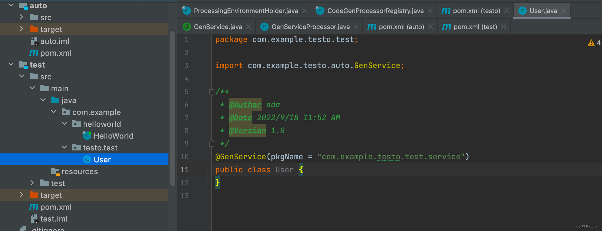 AutoService+javaPoet+maven+注解自动生成java代码_java 注解 自动生成代码-CSDN博客