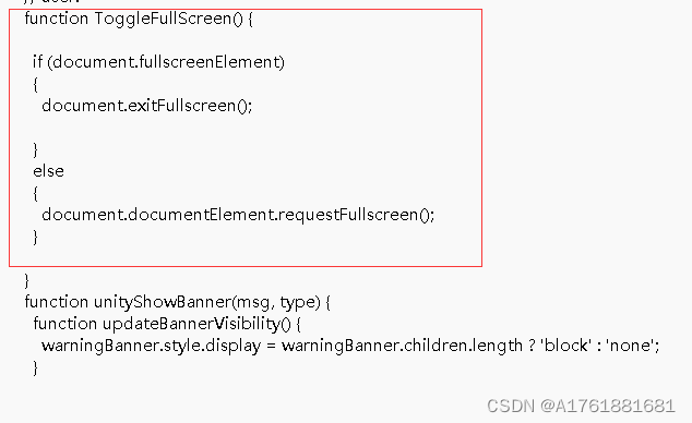 Unity2021.3.34 WebGl 按钮控制全屏以及中文输入_unity webgl 全屏-CSDN博客