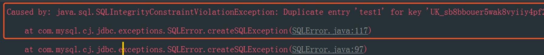 Sqlintegrityconstraintviolationexception 异常解决 Csdn博客