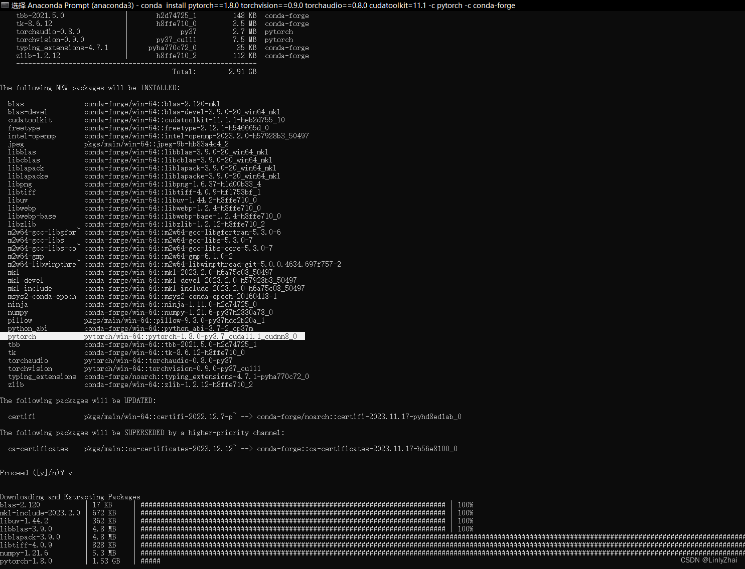重新配置torch1.8 cuda11.1 torchtext0.9.0虚拟Pytorch开发环境_torch1.8 安装-CSDN博客