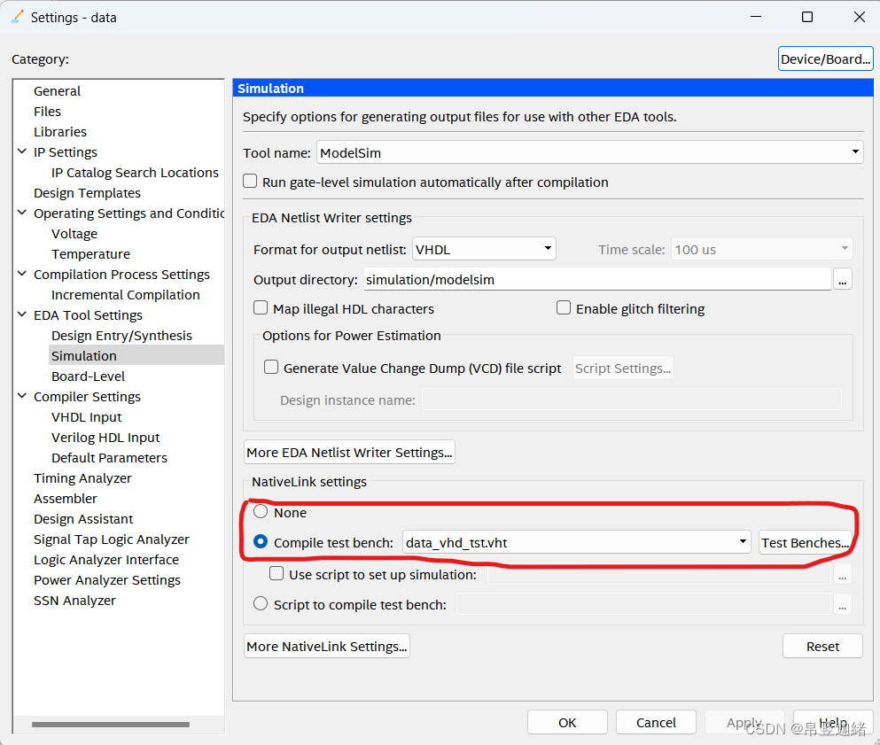 【VHDL】Quartus18.0与ModelsimSE10.4联调仿真学习_modelsim vhdl仿真-CSDN博客