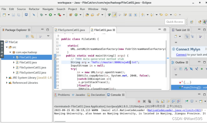 Hadoop读取文件-CSDN博客