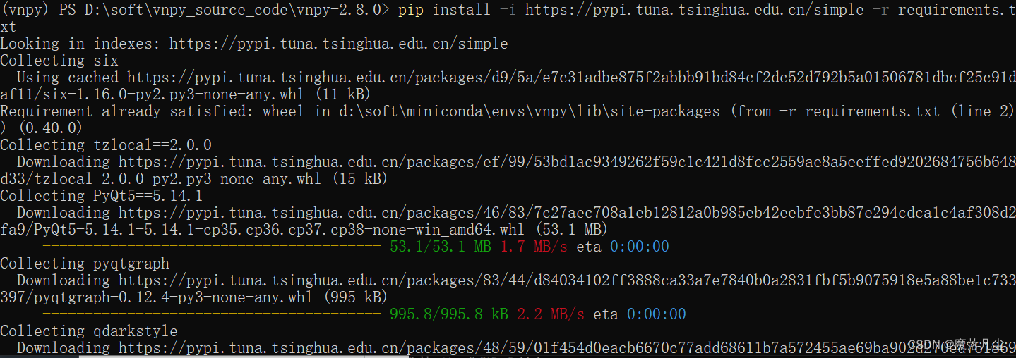 【从零开始vnpy量化投资】三. 手动安装vnpy环境_【从零开始vnpy量化投资】九. 资金动态计算-CSDN博客