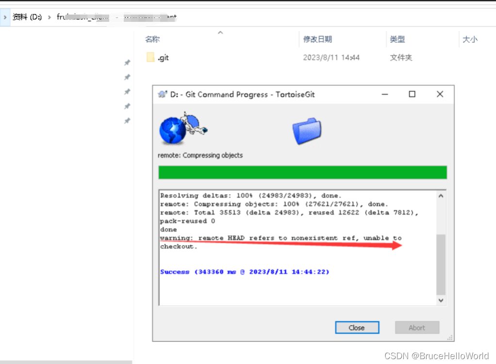 解决git 报错:fatal Destination Path ‘xxx‘ Already Exists And Is Not An Empty Directorygit 3045