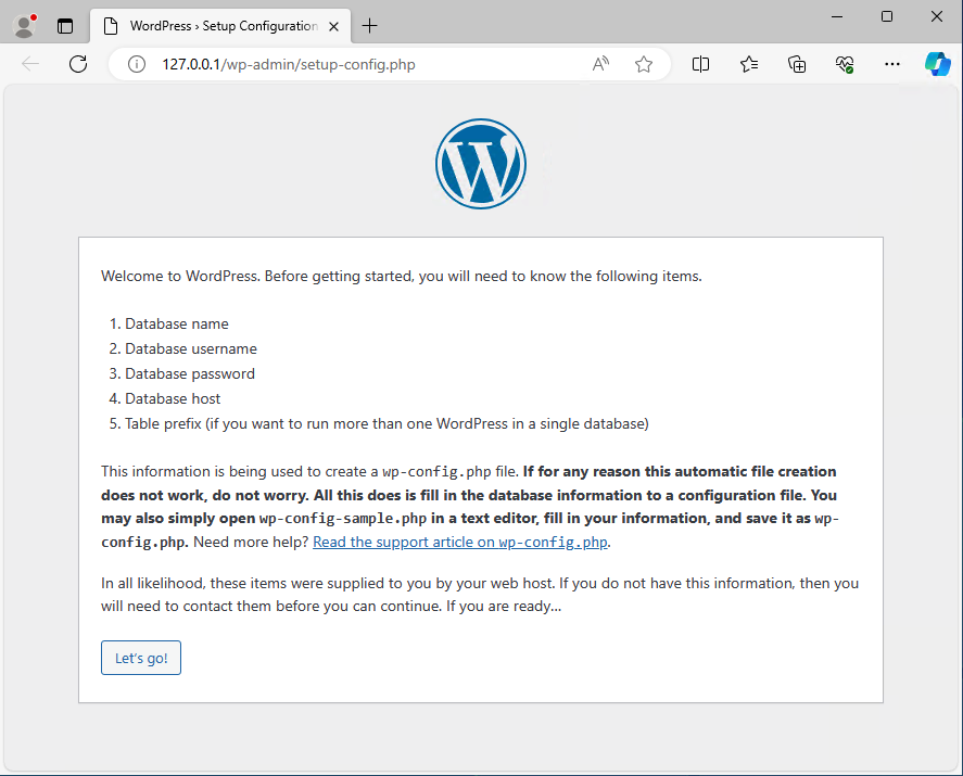 Windows从零安装WordPress_windows安装wordpress 6.5.2-CSDN博客