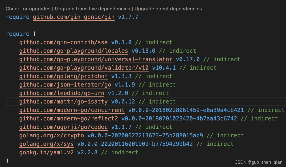 Gin框架开发go服务API_go gin api 开发-CSDN博客