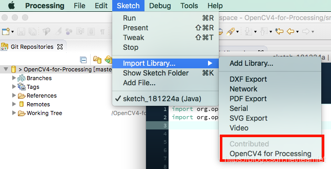 发布Processing的opencv4类库: OpenCV4 for Processing_opencv for processing-CSDN博客