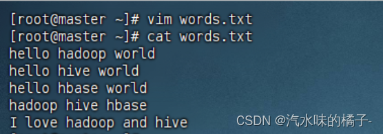 MR实战：词频统计_mapreduce实验wordcount文档词频统计-CSDN博客