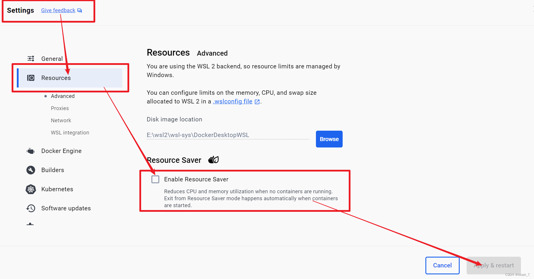 wsl2+docker-desktop环境，个别命令卡住问题_resource saver mode-CSDN博客