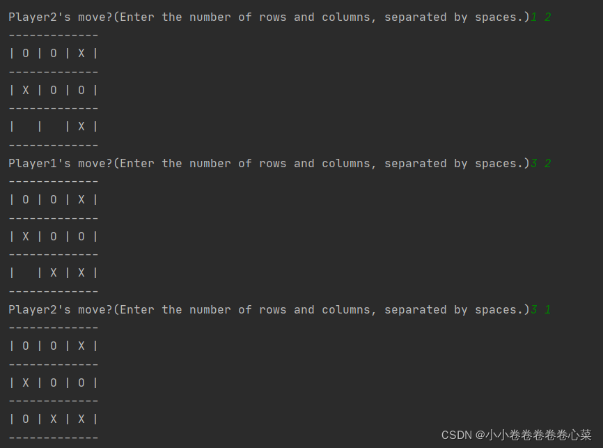 Java语言编写Tic-Tac-Toe游戏（含注解）_java完成tictactoe-CSDN博客