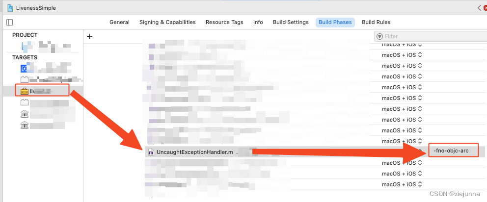 Cast of C pointer type ‘CFArrayRef‘ (aka ‘const struct __CFArray *‘) to Objective-C pointer type ...