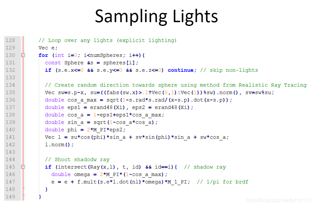 (中文详解篇)smallpt: 99行代码完成全局光照Path Tracing-CSDN博客