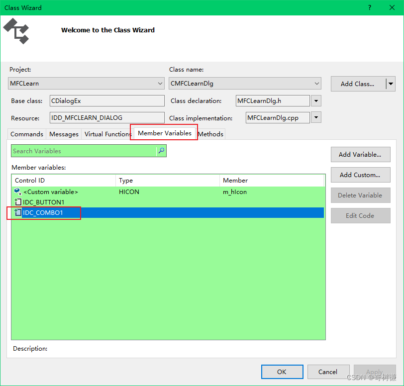 MFC控件使用教程：ComboBox与事件处理,-CSDN博客