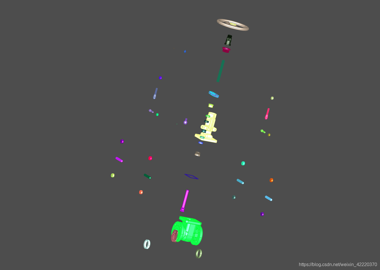 PythonOcc实战——step文件导入、零件识别、几何属性、爆炸图初步展示_pythonocc canvas = qtdisplay.qtviewer3d(-CSDN博客