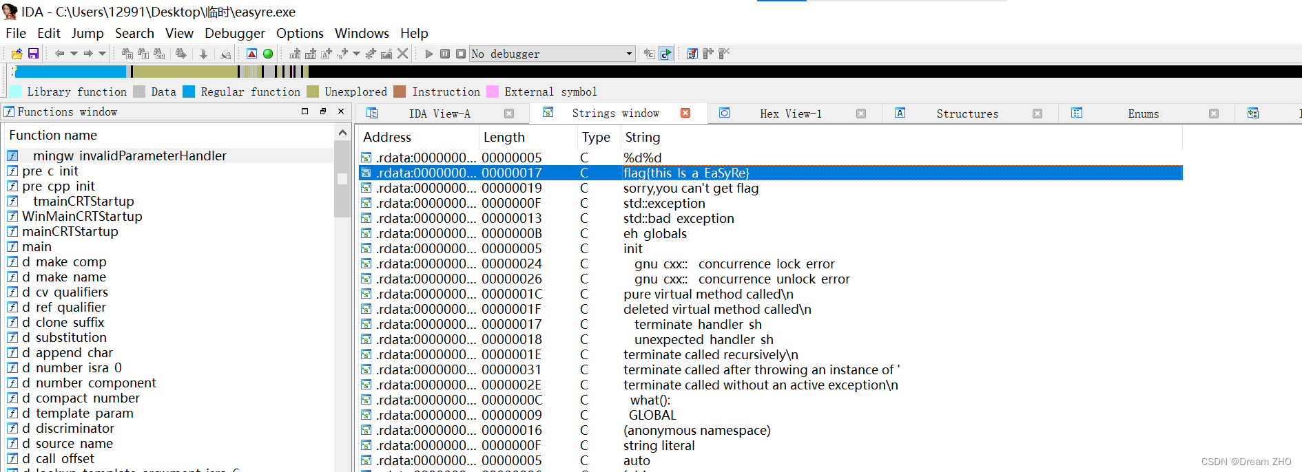 BUUCTF--Reverse--easyre，reverse1，新年快乐(面向新手，超详细)_buuctf 新年快乐-CSDN博客