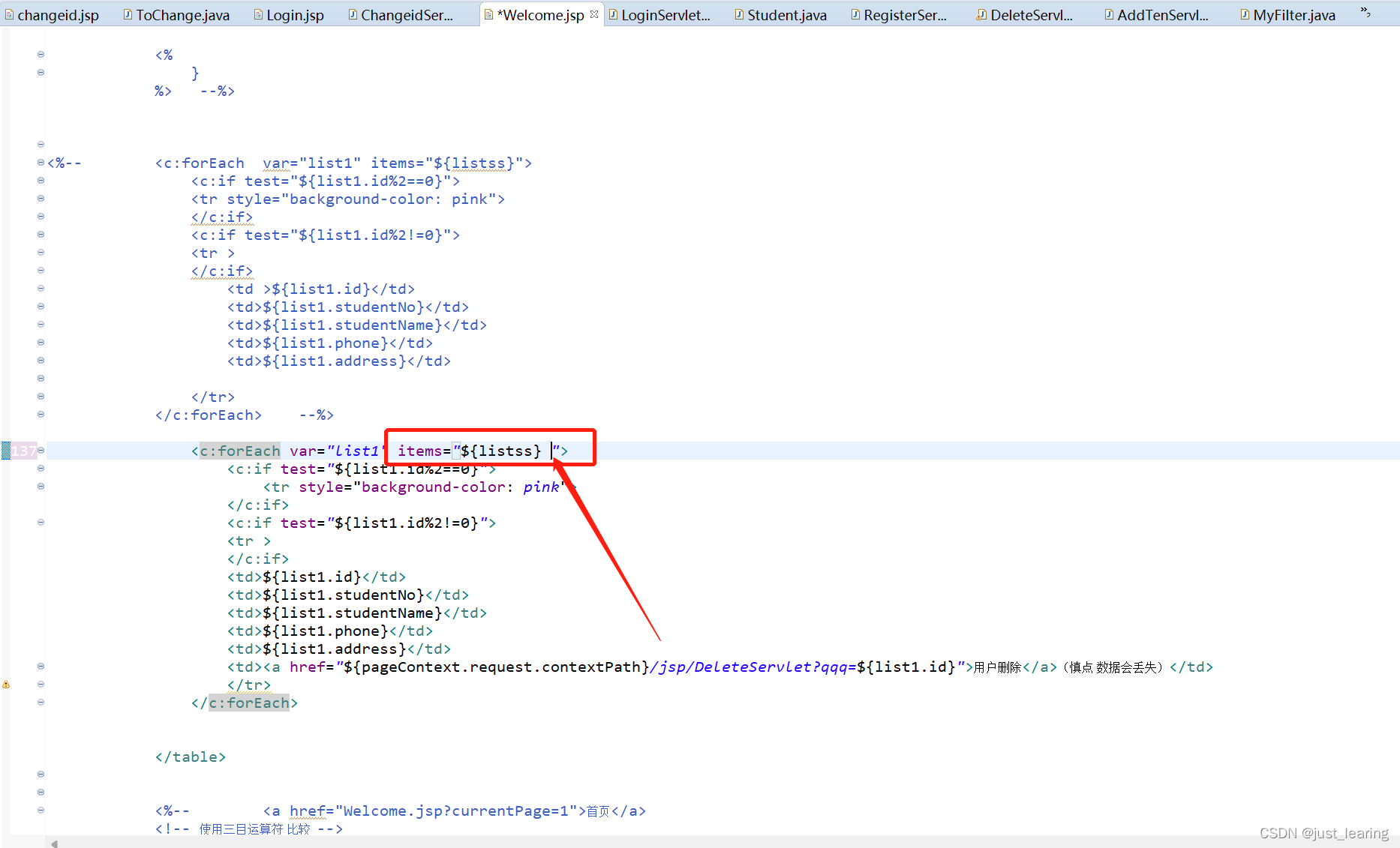 EL与JSTL_jstl 获取临时对象的属性-CSDN博客