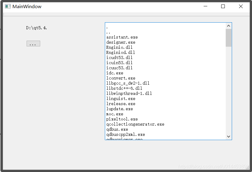 QT ------利用QT designer 浏览目录文件列表（textBrowser版本）_qt designer 列表选项-CSDN博客