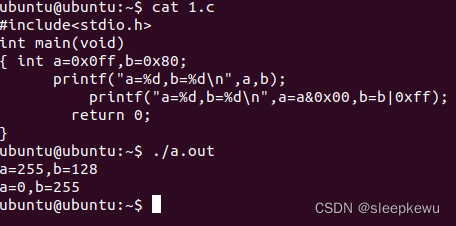 day5作业_#include int main() { int a,b,c,d; a = 1-CSDN博客