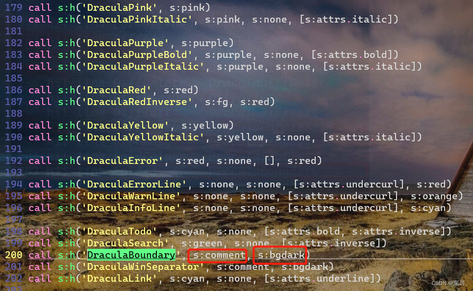 【vim】Dracula 配色设置_vim改字体和背景颜色-CSDN博客
