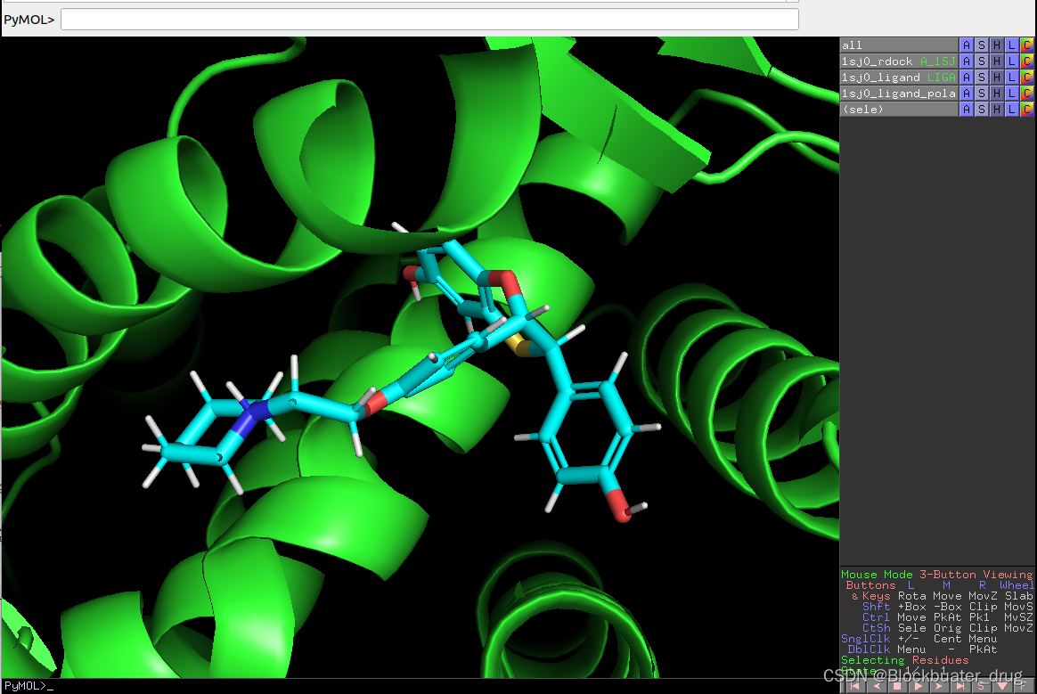 开源分子对接程序rDock使用方法(1)-Docking in 3 steps-CSDN博客